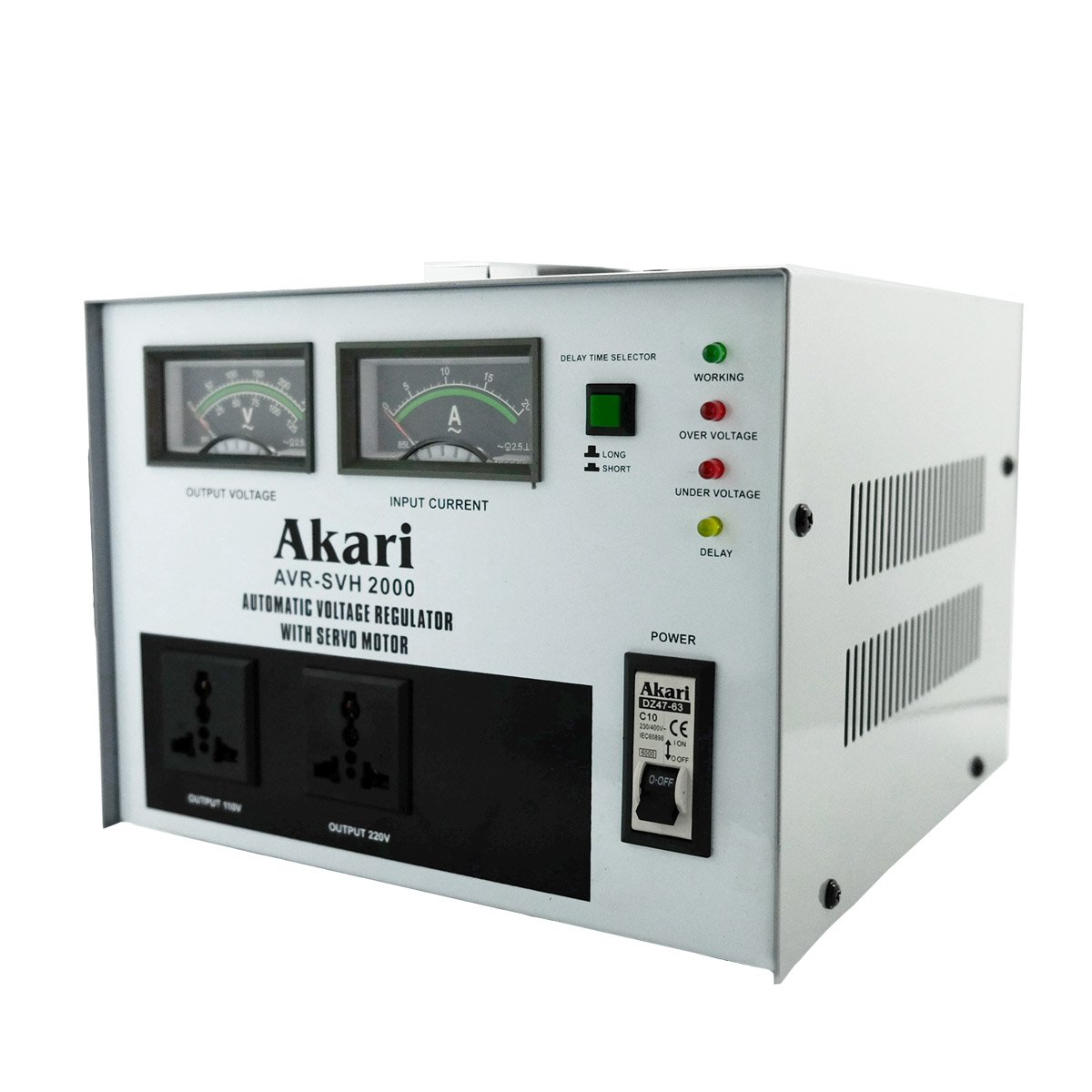 Akari Automatic Voltage Regulator, 2000 Watts Servo Motor with 5 ...